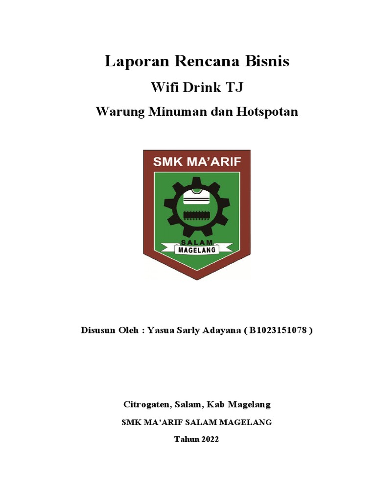 CONTOH Laporan Rencana Bisnis | PDF