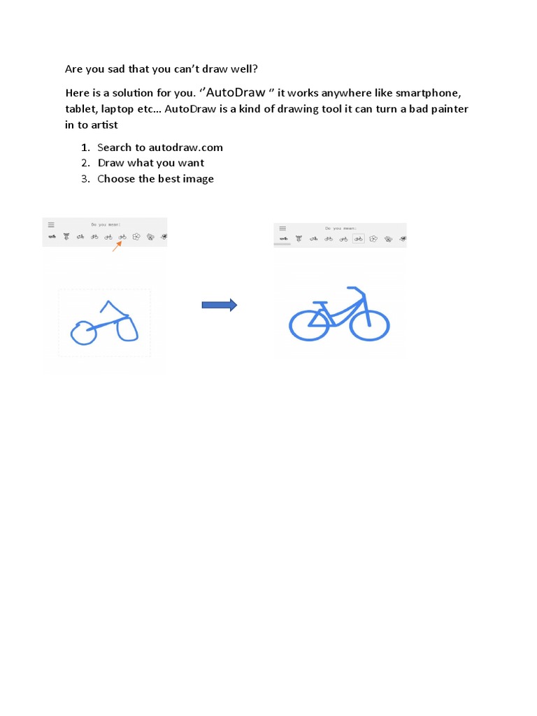 Transform Your Drawings with AutoDraw | PDF | Games & Activities ...