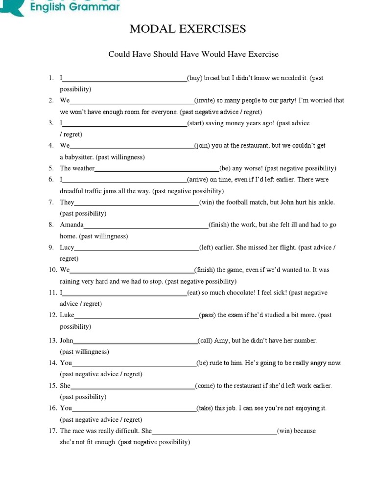 Modal Exercises | PDF