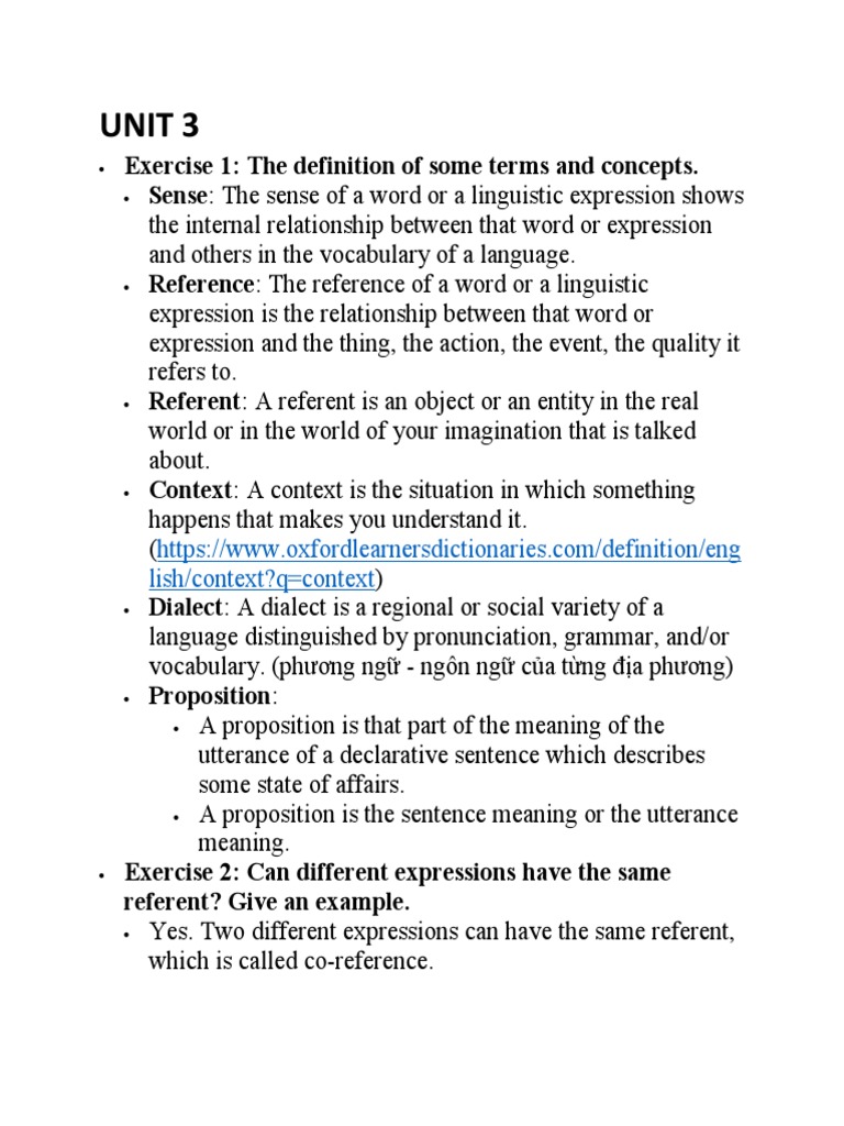 Semantics Unit 3+4+5 | PDF | Predicate (Grammar) | Word