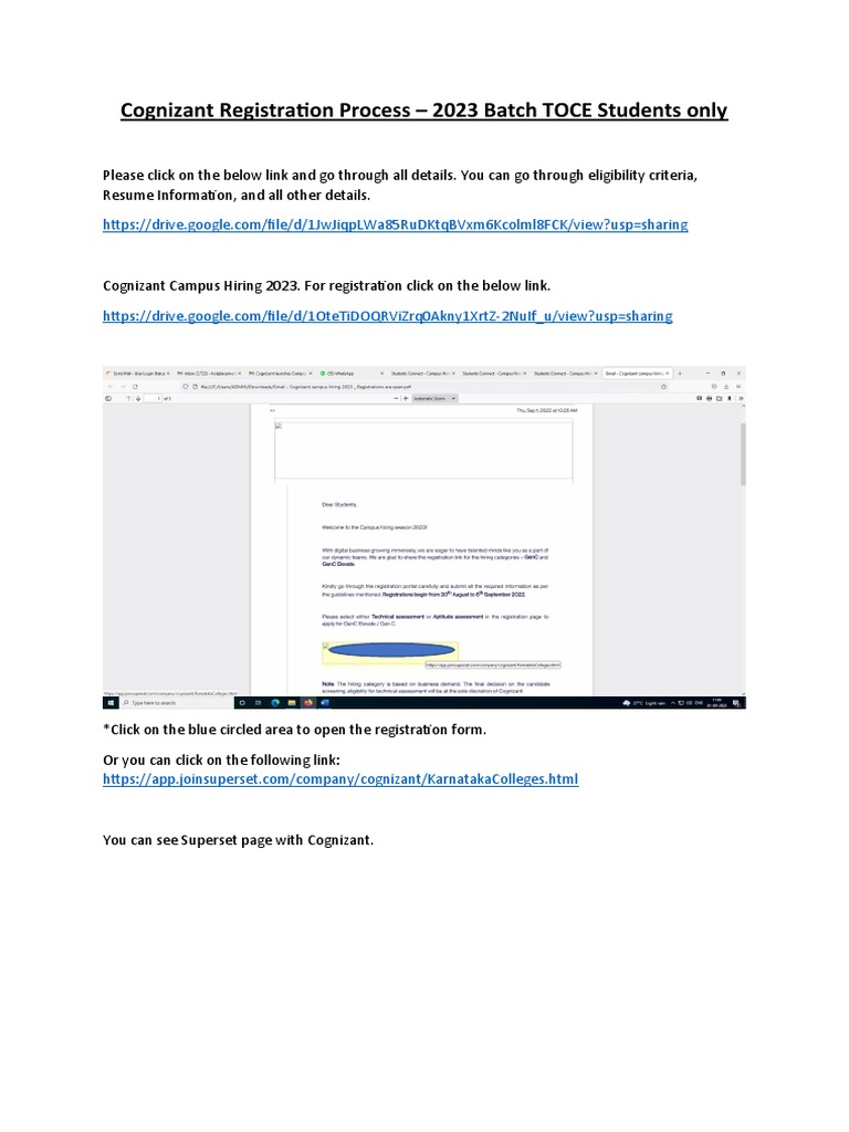 Registration Process | PDF | Internship | Job Hunting