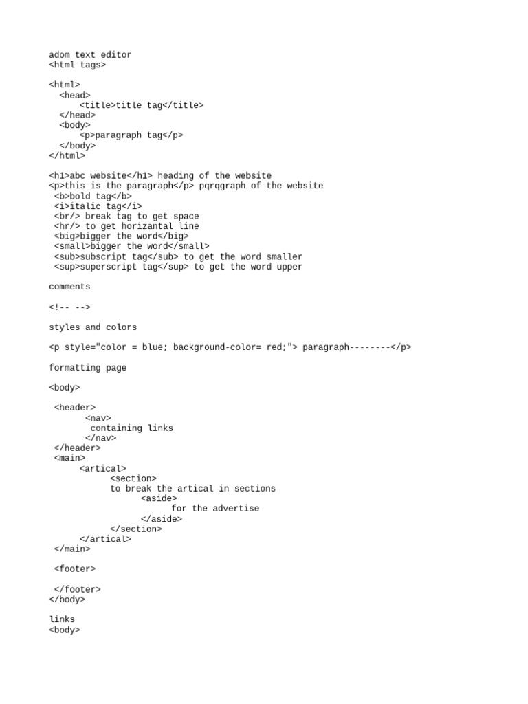 Html Pdf Html Element Computer File Formats 5191