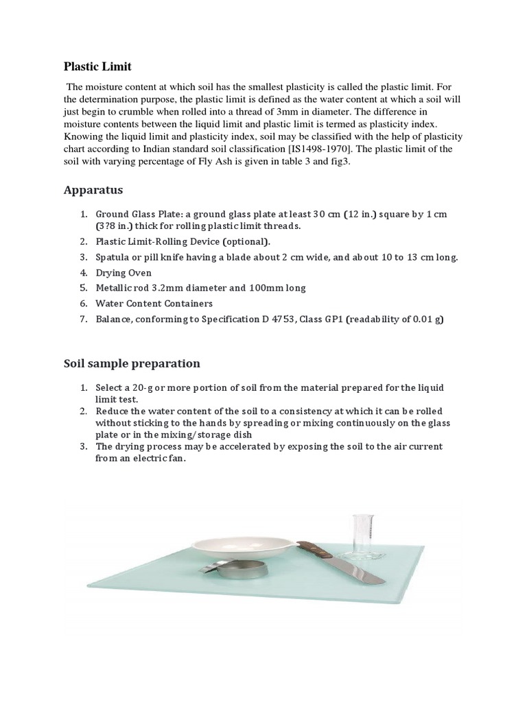 Plastic Limit | PDF | Applied And Interdisciplinary Physics | Civil ...