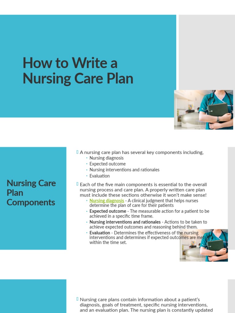 How To Write Nursing Care Plan | PDF | Medical Diagnosis | Nursing