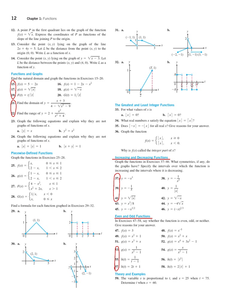 Chapter 1 Review Exercises | PDF
