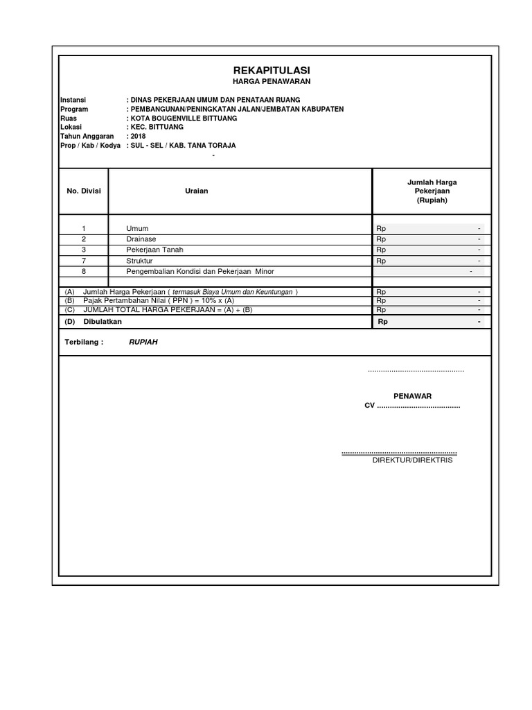 Format RAB Bougenville | PDF