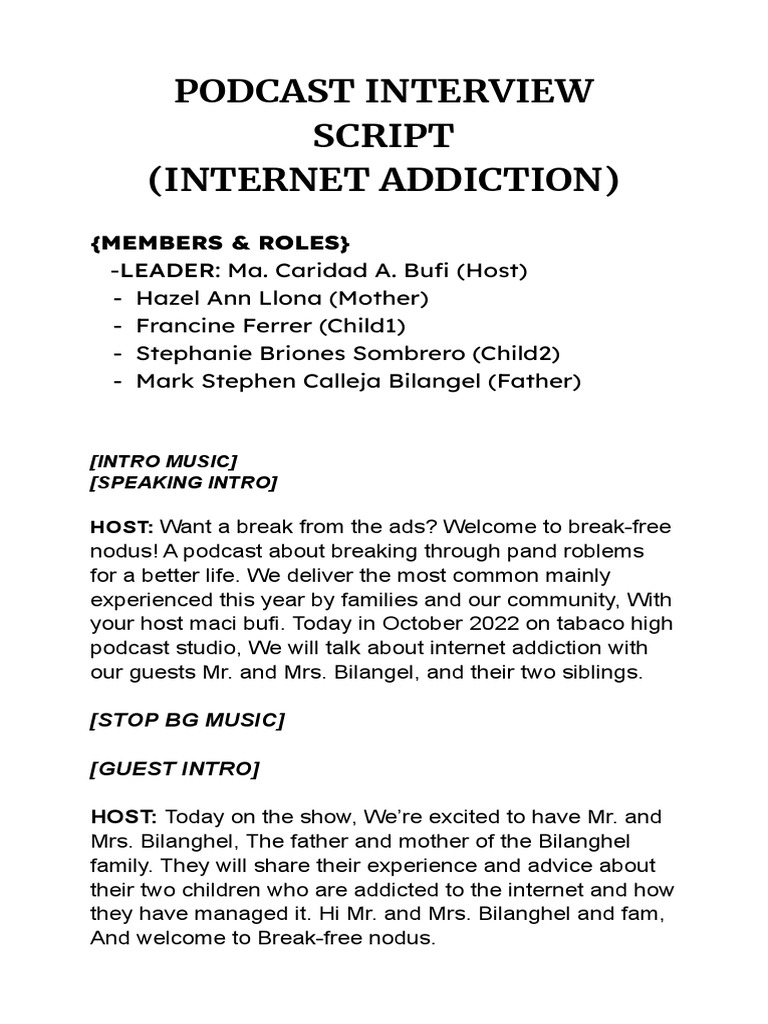 M.I.L Interview Script | PDF