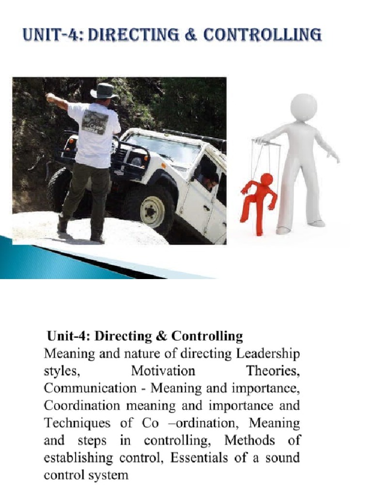 Directing and Controlling | PDF