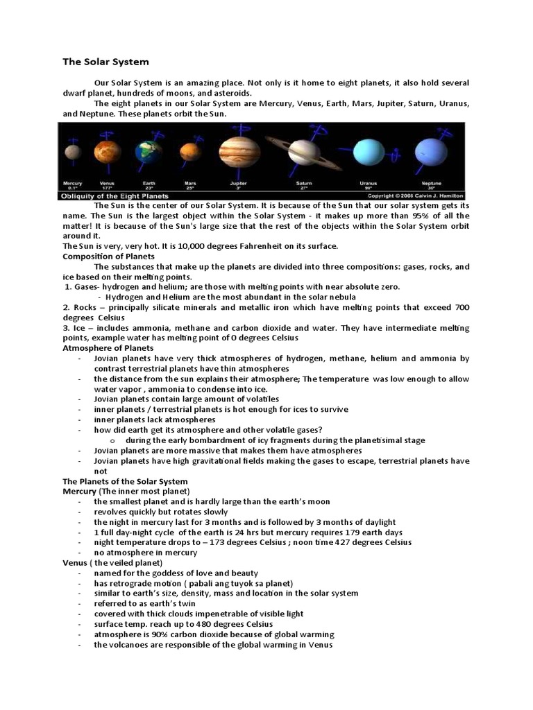 The Solar System | PDF