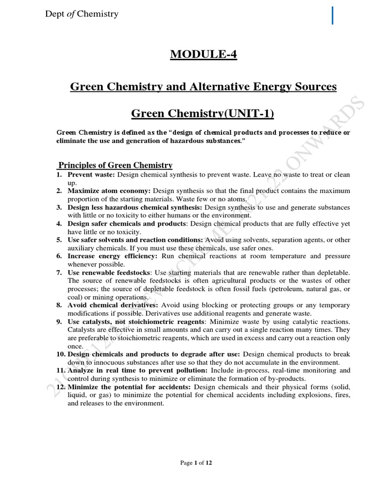 Module-3 and Module-4 Notes | PDF | Fuel Cell | Chemistry