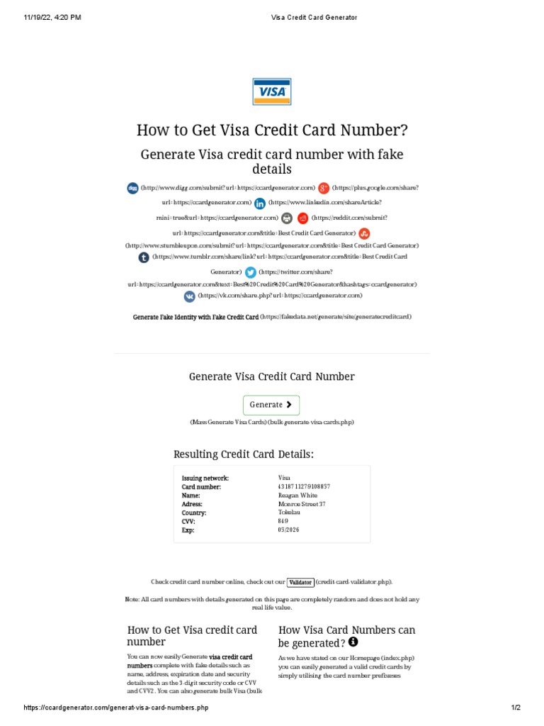 Visa Credit Card Bill | PDF | Credit Card | Financial Technology