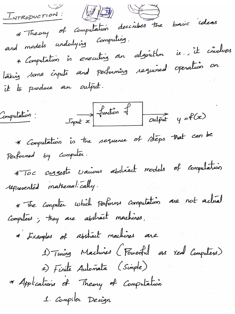 Toc Unit 1 Pdf 