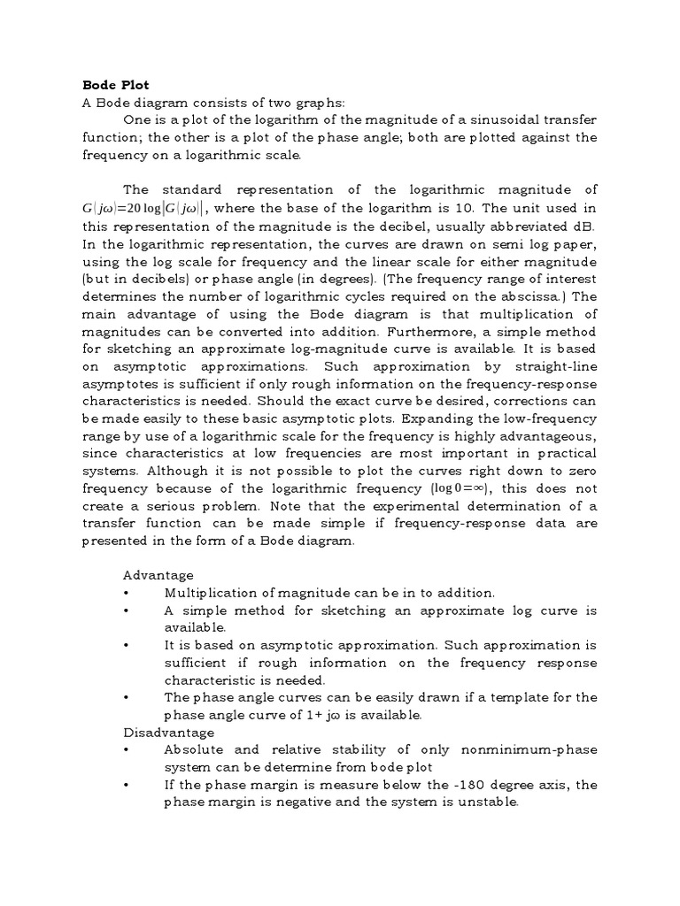 Lesson 3 - Bode - Plots | PDF | Physical Quantities | Electrical ...