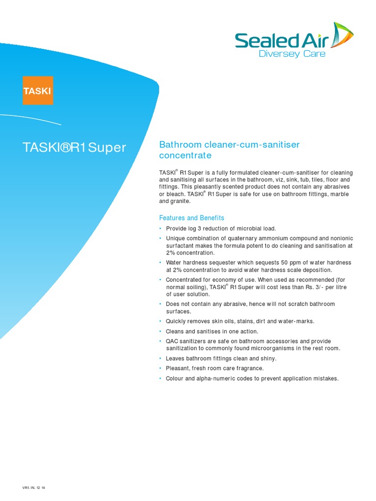 Pis - Taski r1 Super | Download Free PDF | Water | Disinfectant