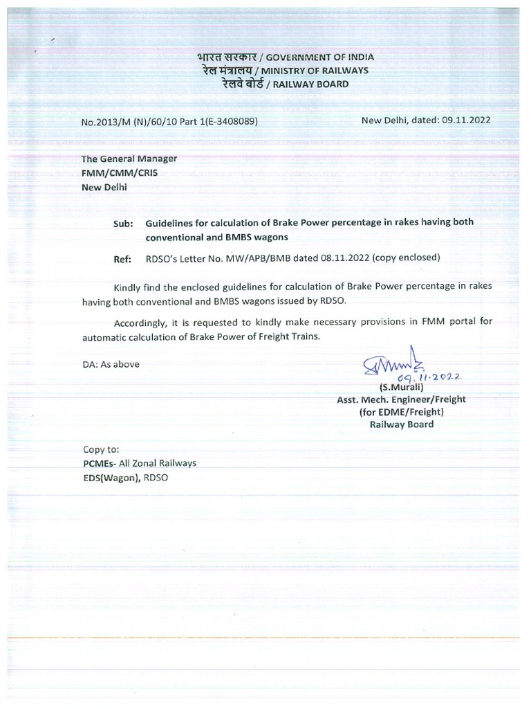 LTR Guidelines For Calculation of Brake | PDF