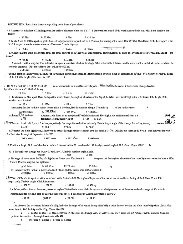 Aces | PDF | Triangle | Angle