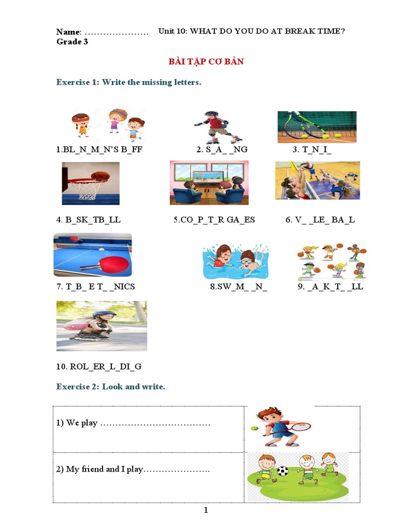 Grade 3. Unit 10 | PDF