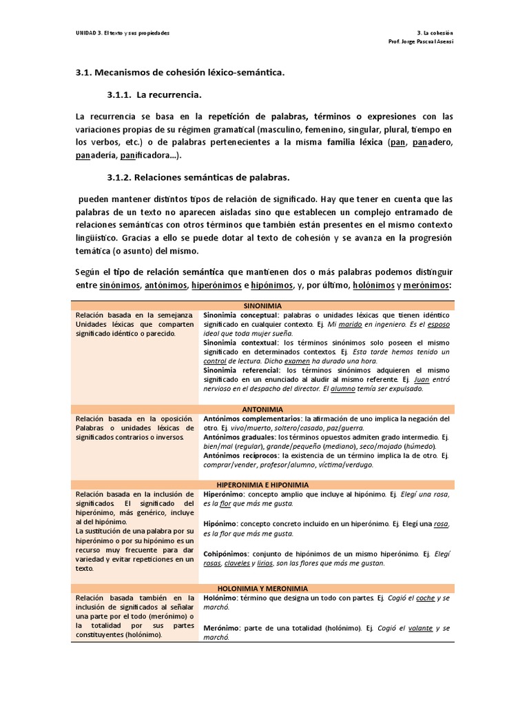 Mecanismos de Cohesión 1 | PDF Mecanismos de Cohesión 1 | PDF