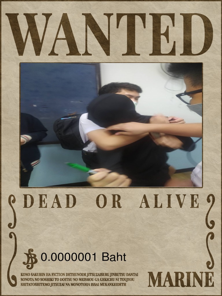 One Piece Wanted Poster Template A3 150dpi | PDF