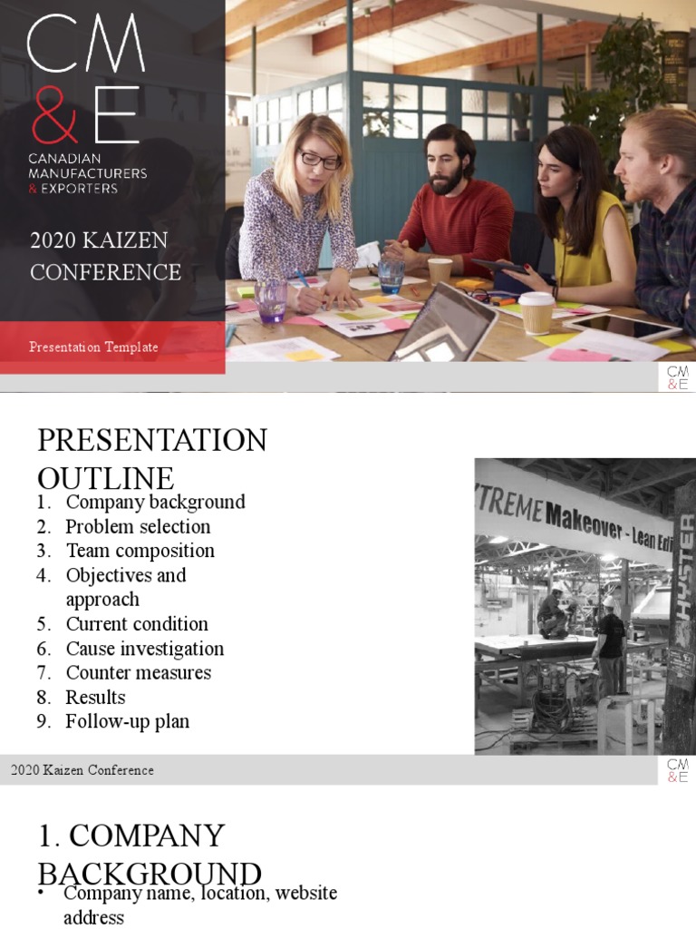 Kaizen Conference PowerPoint Template 2020 Web Version | PDF