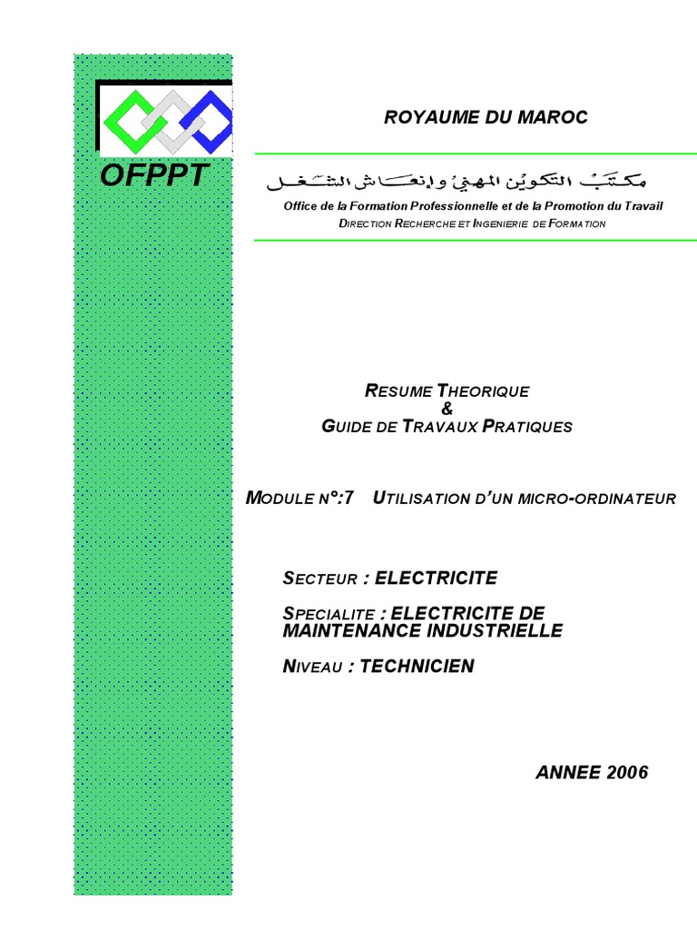 M07 - Utilisation Dun Micro Ordinateur | PDF | Système d'exploitation | Serveur (Informatique)