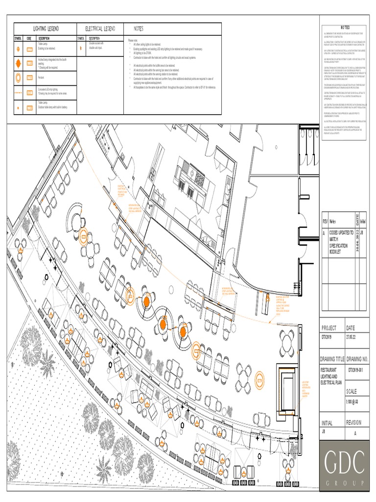 Restaurant LED Lighting Plan | PDF | Lighting | Economic Sectors
