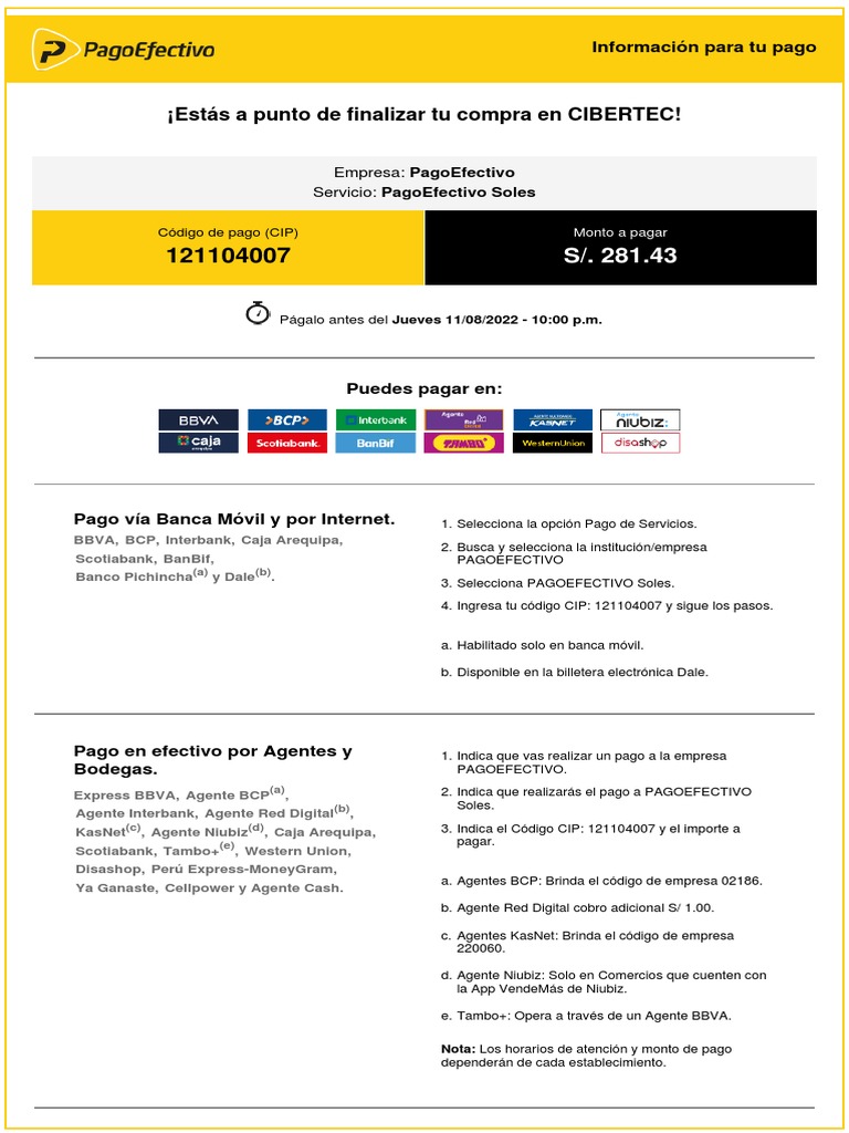 Inscripción Cibertec 582 | PDF