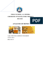 Analysis of Honey Chemistry Investigatory Project Class 12 | PDF ...