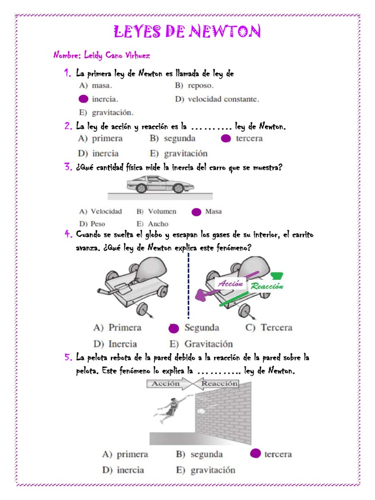 Leyes de Newton | PDF | Ciencia y matemáticas