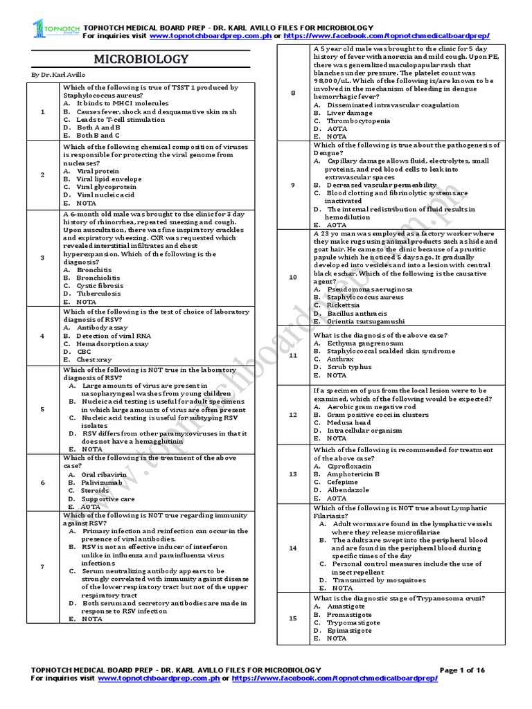 Karl Avillo - Microbiology | PDF | Hiv | Virus