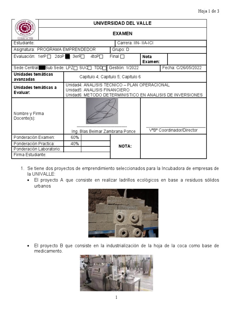 Repaso 2º EXAMEN Programa Emprendedor D 2022-1 | PDF | Economias