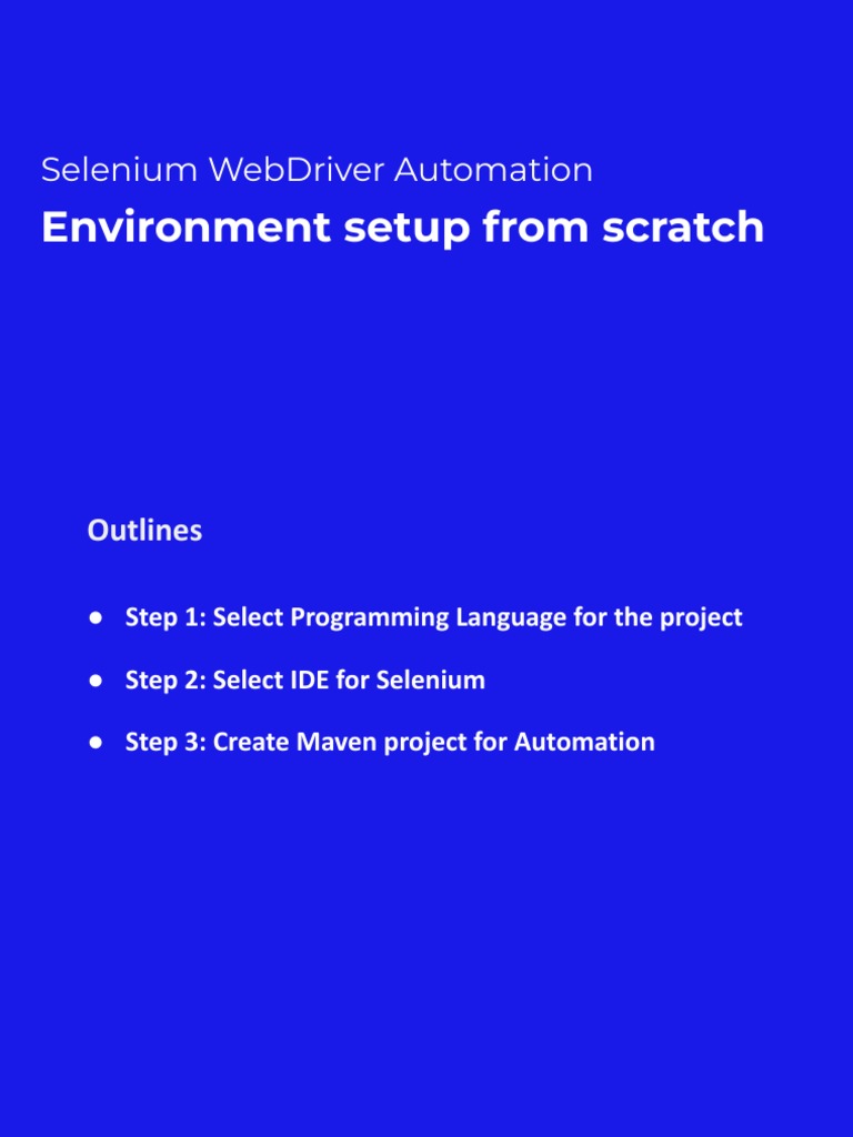 2 Environment Steup From Scratch | PDF