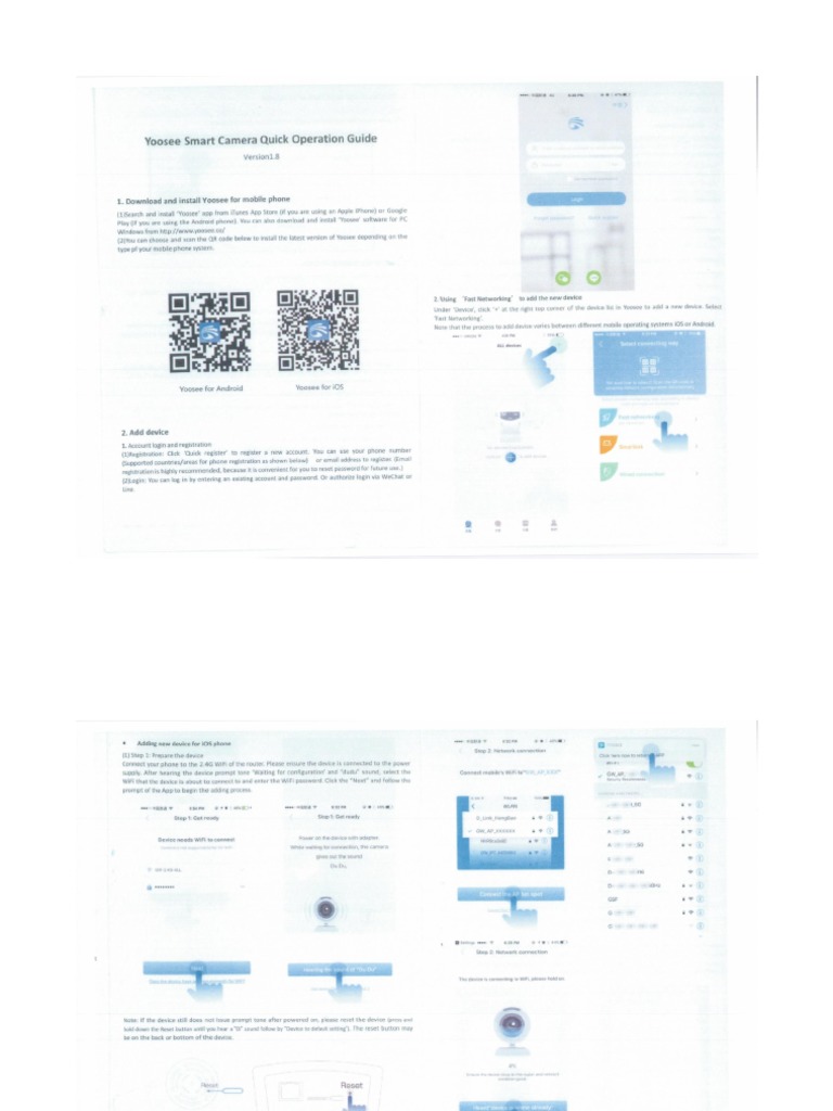 Yoosee Smart Camera Manual | PDF