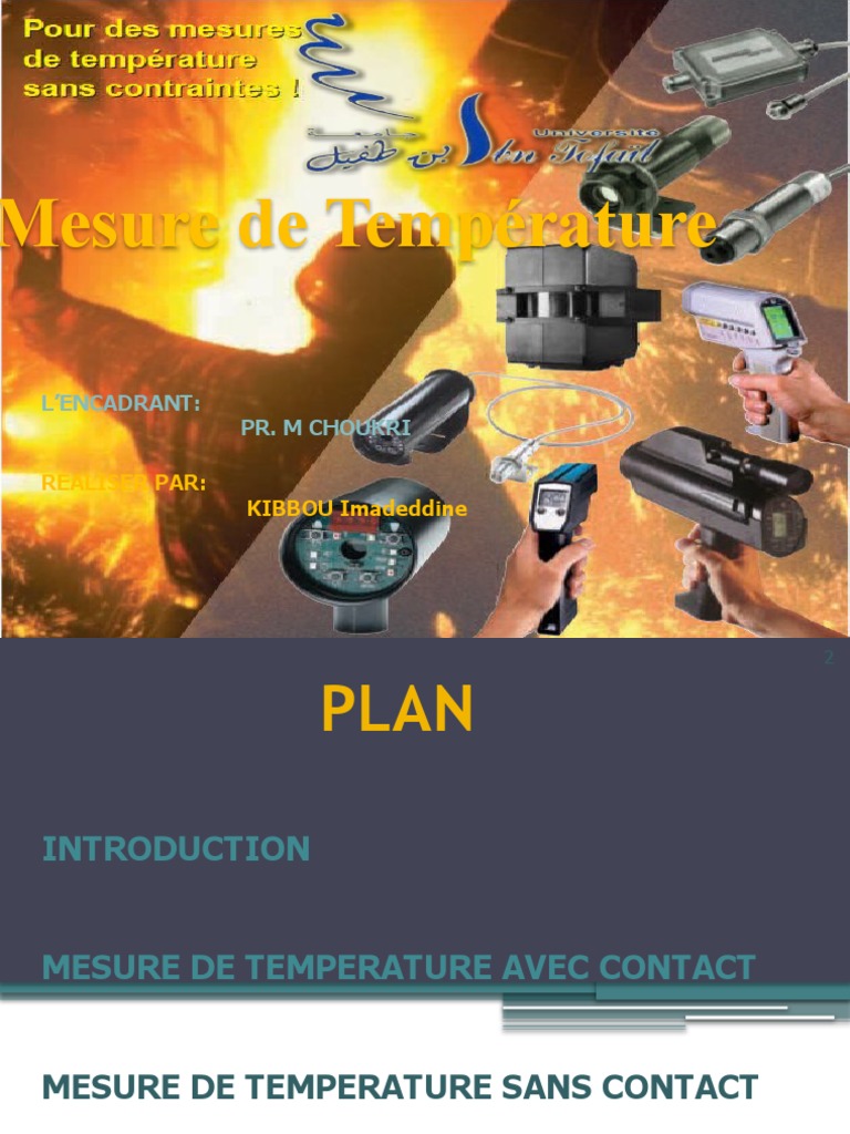 Mesure de Temperature Fin | PDF | Infrarouge | Température