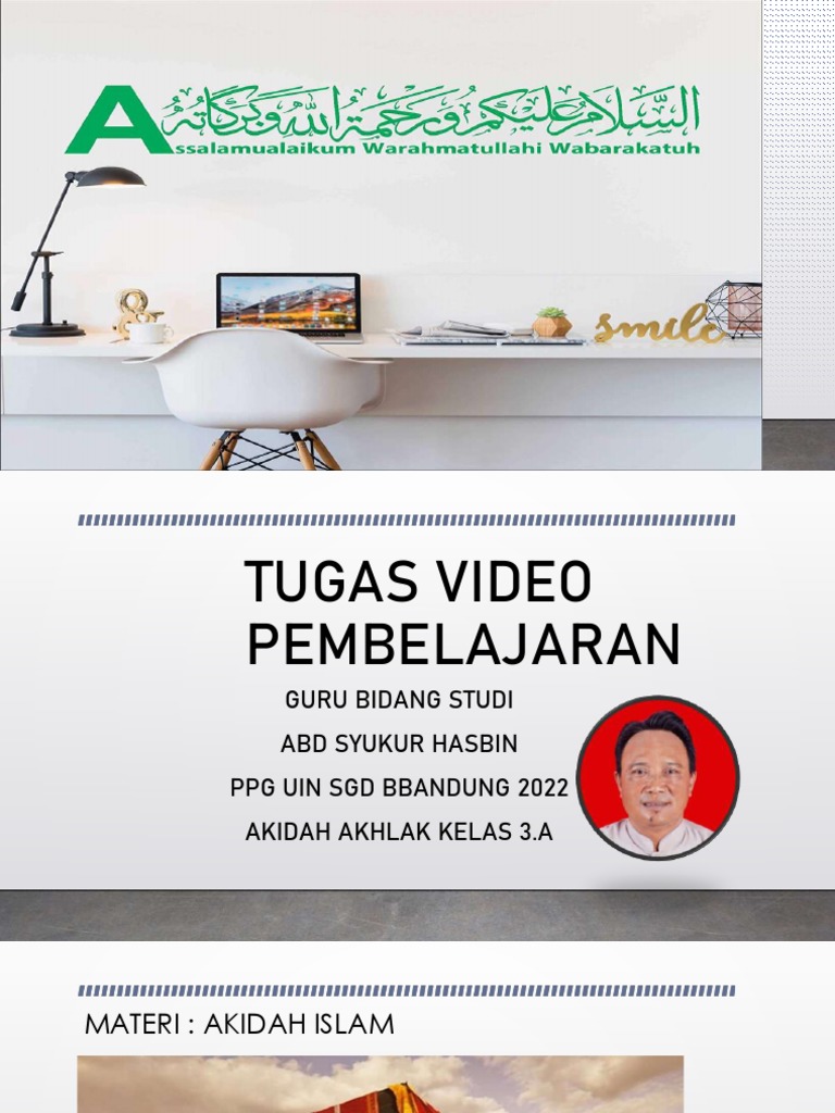 Tugas 9 Materi Video Pembelajaran PPG 2022 Aqidah Akhlaq | PDF