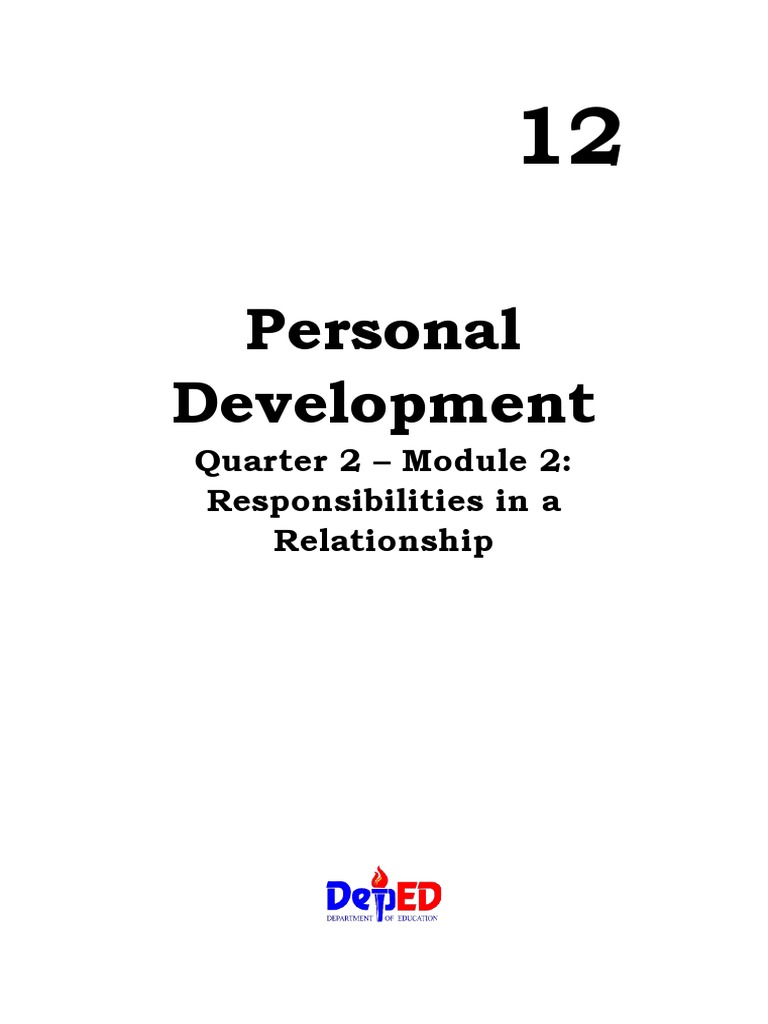 PerDev Module 2 2nd Quarter Responsibilities in A Relationship | PDF | Credibility | Learning