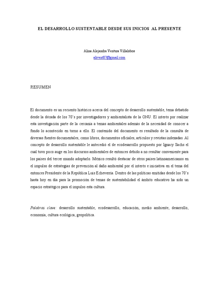 Desarrollo Sostenible Pdf Desarrollo Sostenible Sustentabilidad