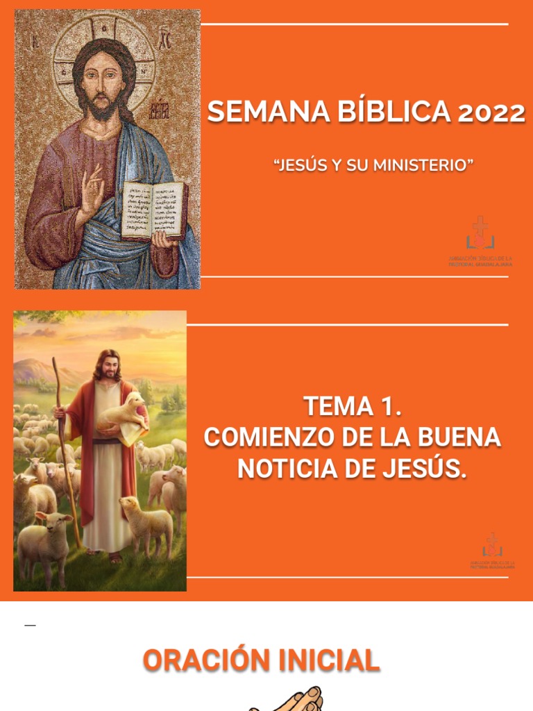 Tema 1. Comienzo de La Buena Noticia de Jesus | Descargar gratis PDF | Jesús | Juan el Bautista