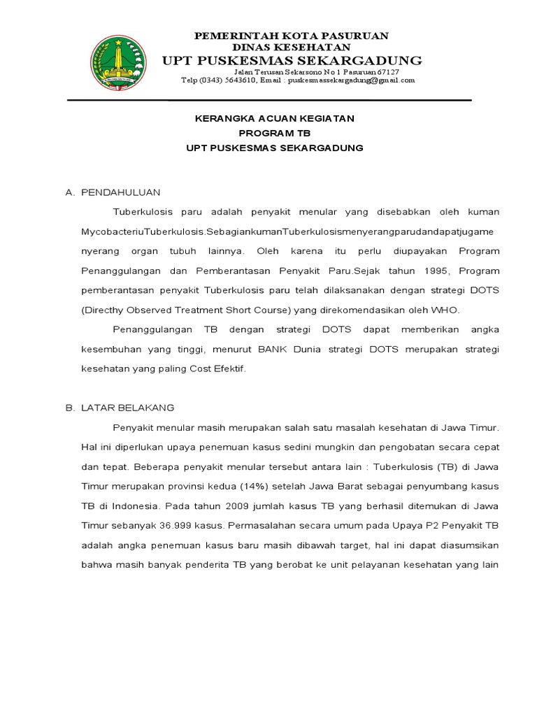 Kak Program TB | PDF