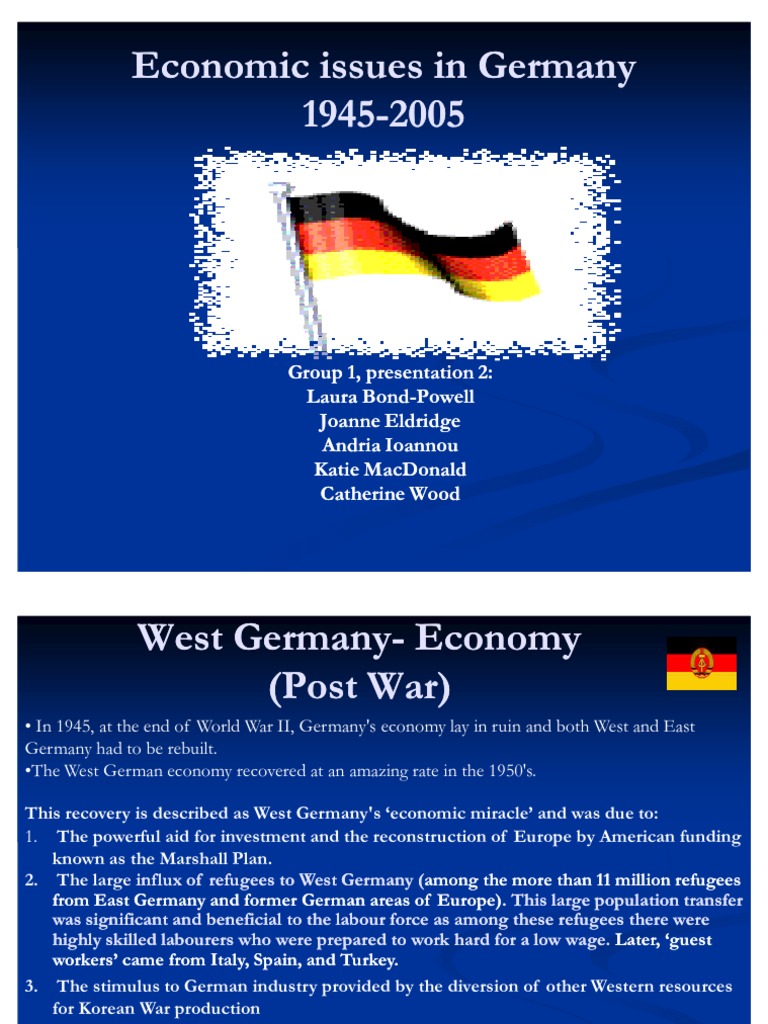Presentation German Economy | Germany | East Germany