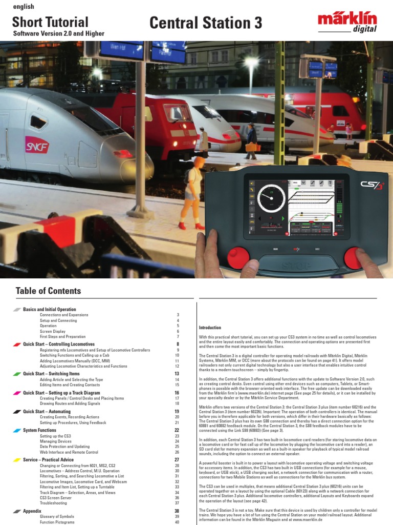 Marklin Central Station 3 Cs3 Pdf Touchscreen Usb