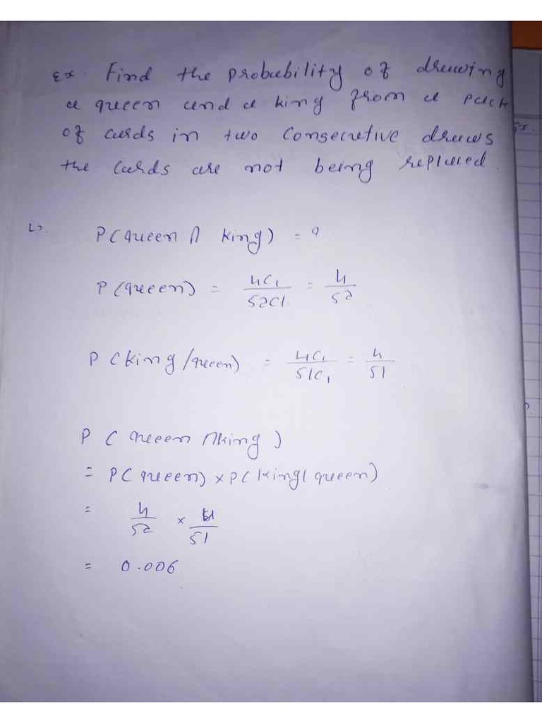 Conditional Probability Examples | PDF