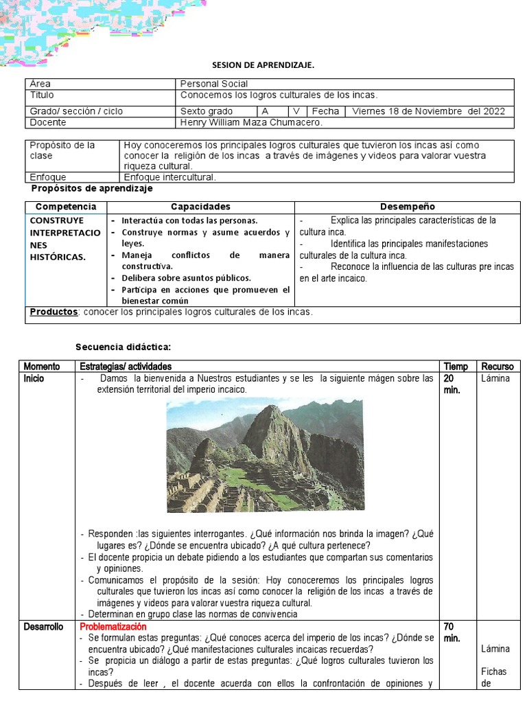 Logros Culturales de los Incas | PDF | Imperio Inca | Modificación de ...