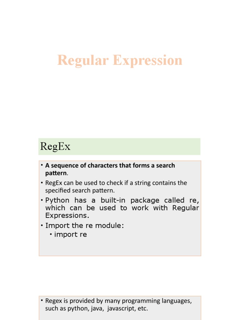 Regular Expression | PDF | Regular Expression | Information Technology Management