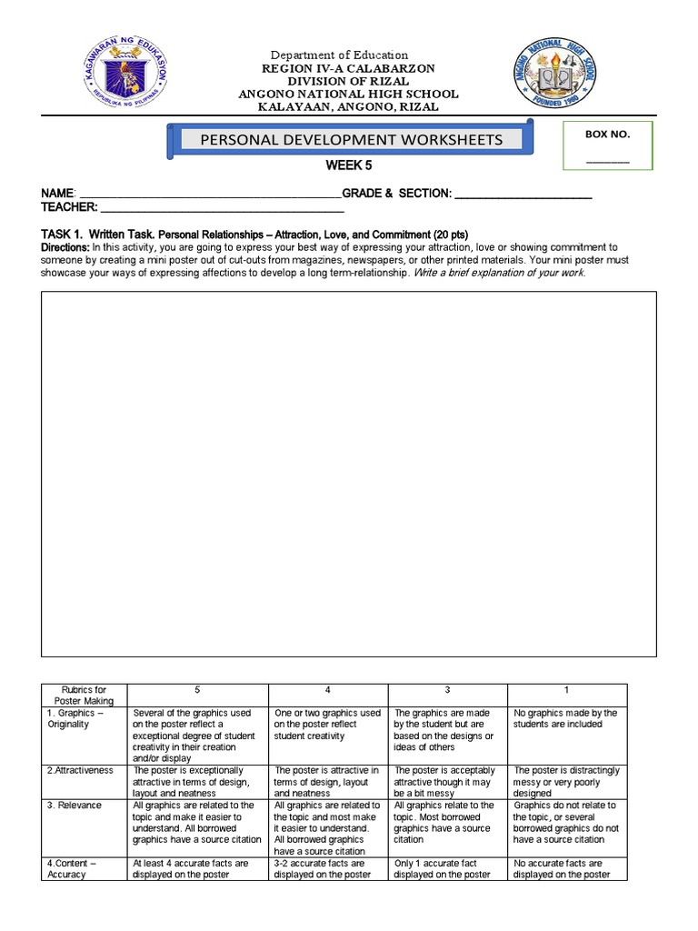 Week 5 Worksheets Per Dev | PDF | Poster | Graphics