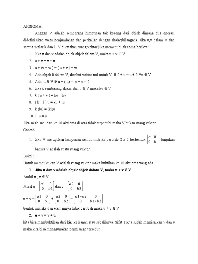 Contoh Soal Aksioma | PDF | Metode & Bahan Ajar