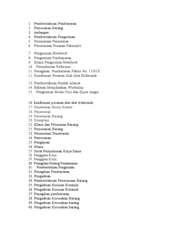 Buat Indeks Dari Surat Masuk | PDF