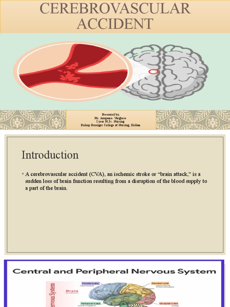 CP On CVA | PDF | Stroke | Ischemia