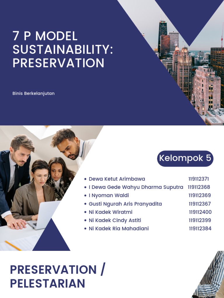 7P Model Sustainability: Preservation | PDF