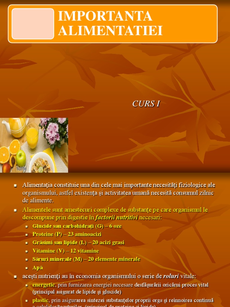 Nutritie Curs 1 - Copie | PDF